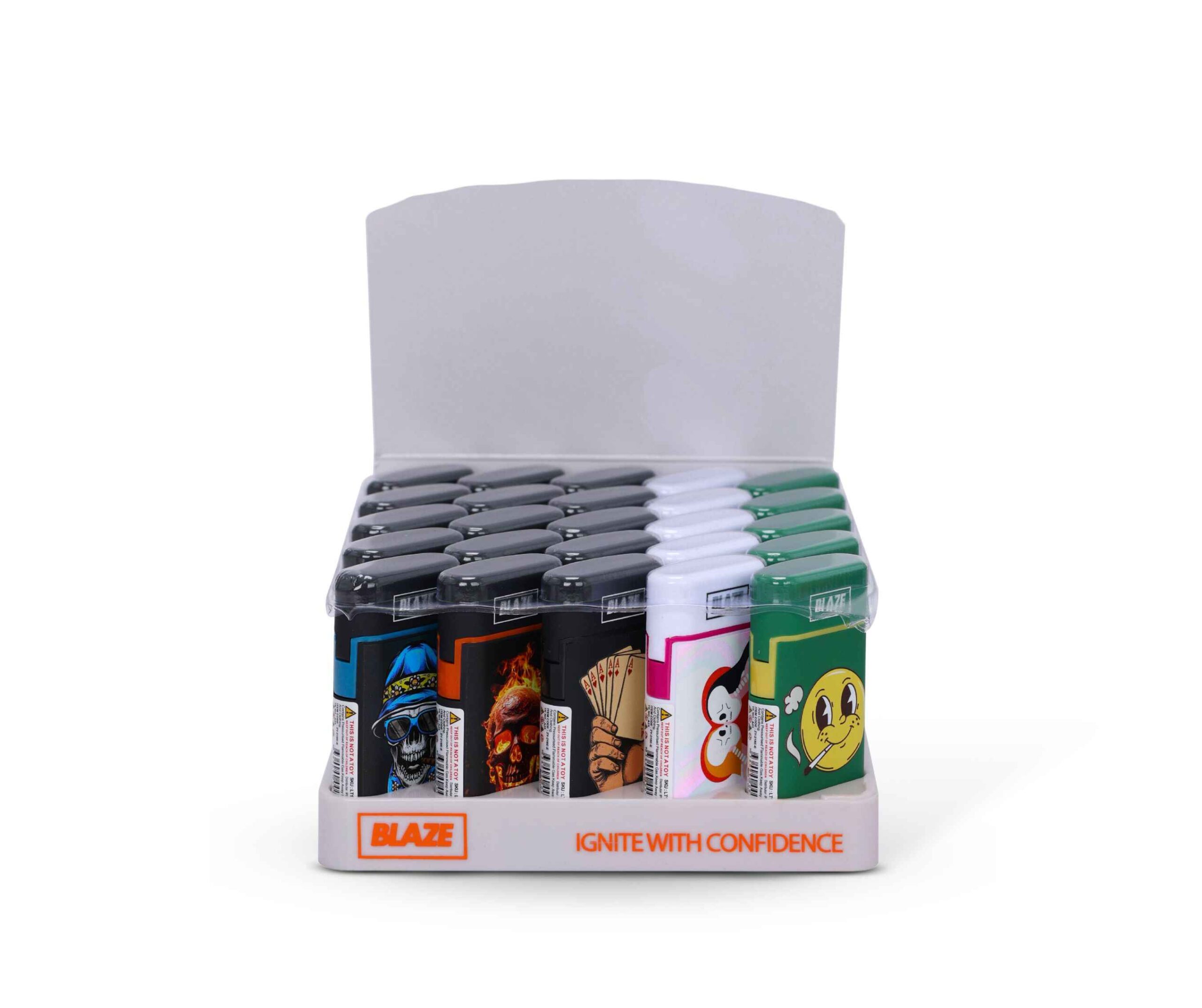 LT107(Graphic Flame Lighter | Pack of 25 ) – smokestix