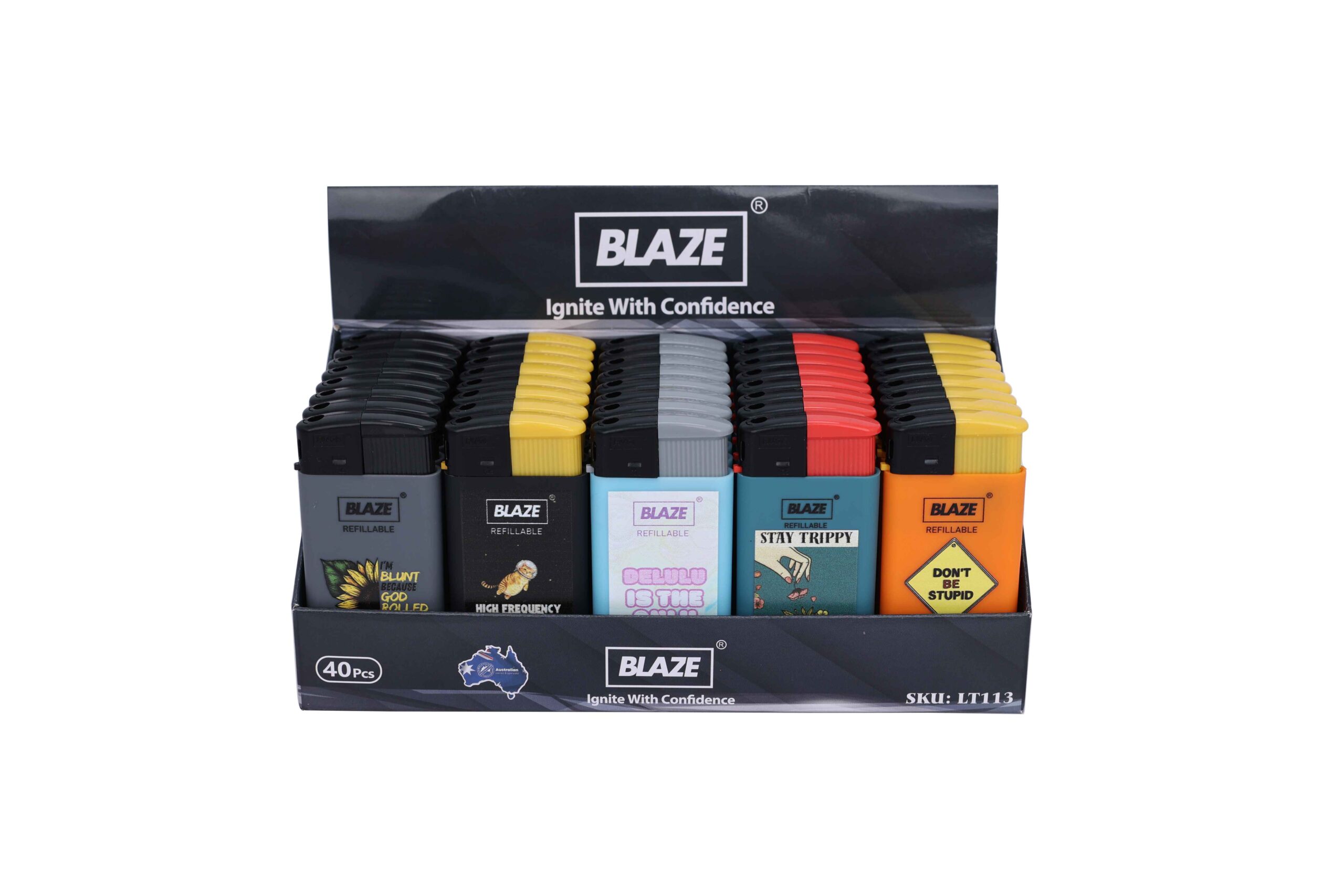 LT113(Rogue Regular Flame Lighter | Pack of 40 ) – smokestix